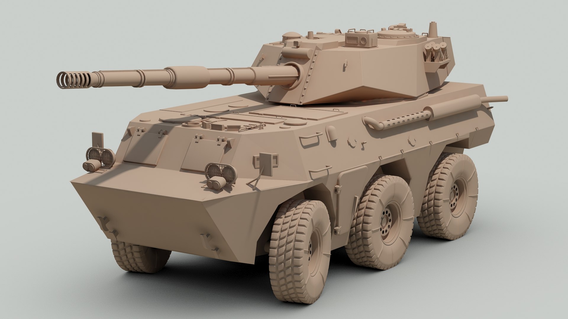 Chinese Ptl02 Tank Destroyer 3d Max