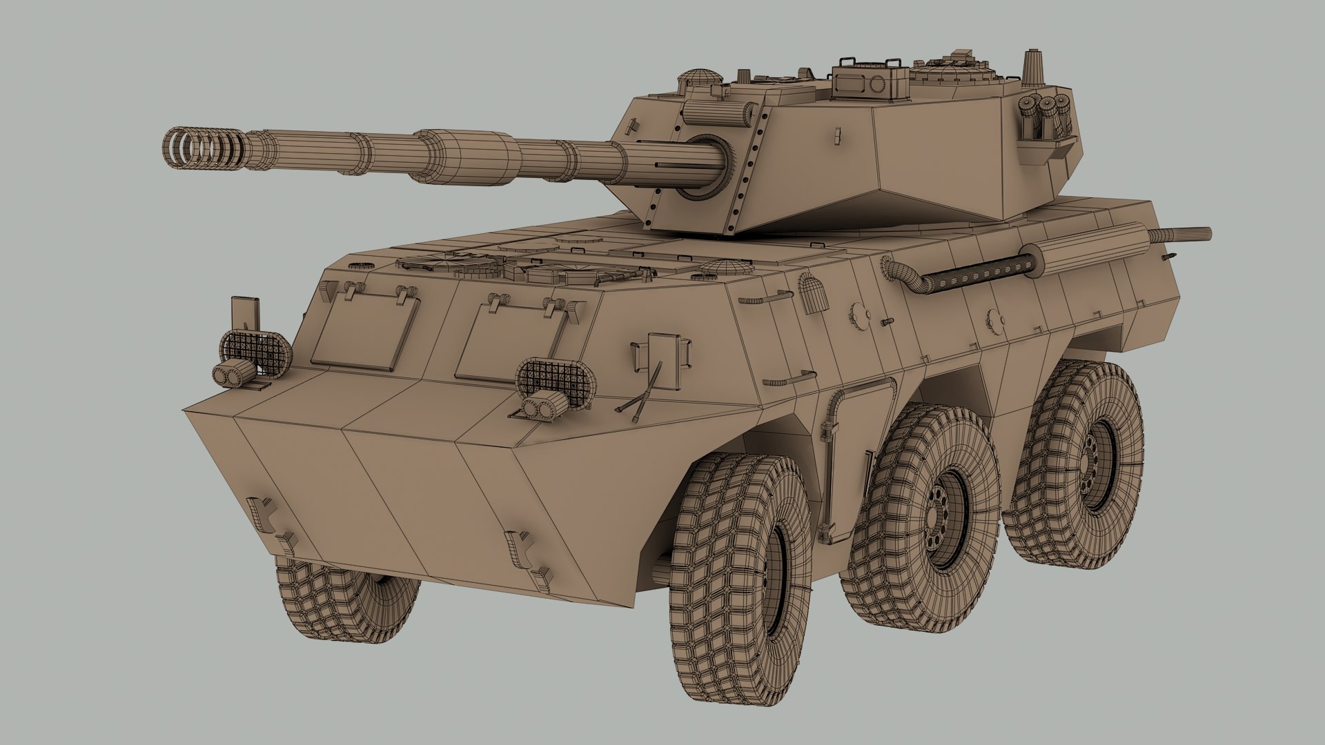 Chinese Ptl02 Tank Destroyer 3d Max