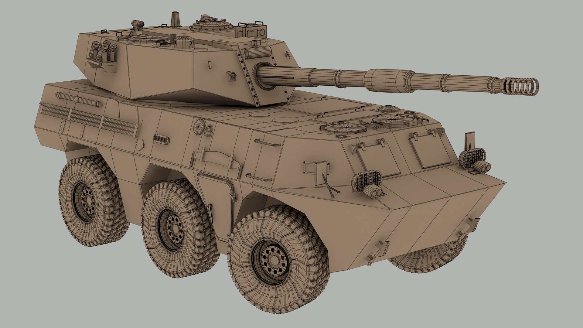 Chinese Ptl02 Tank Destroyer 3d Max