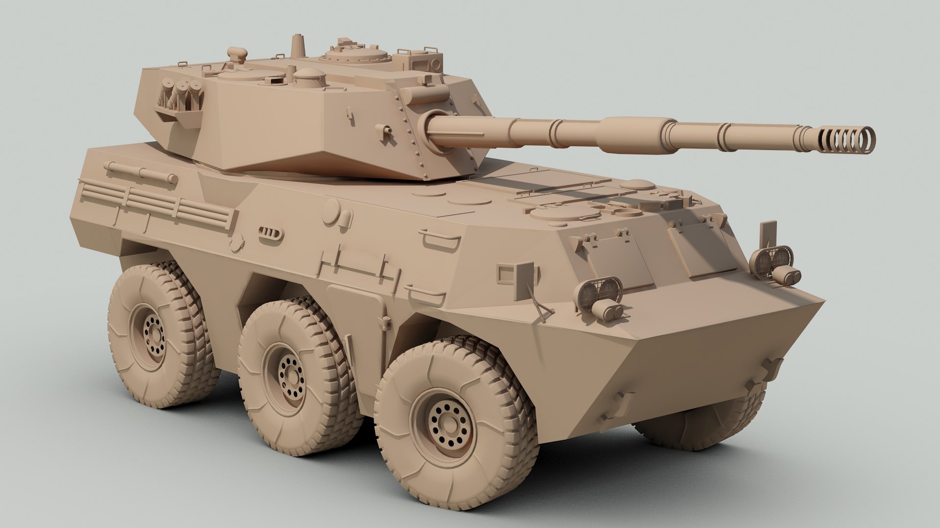 Chinese Ptl02 Tank Destroyer 3d Max
