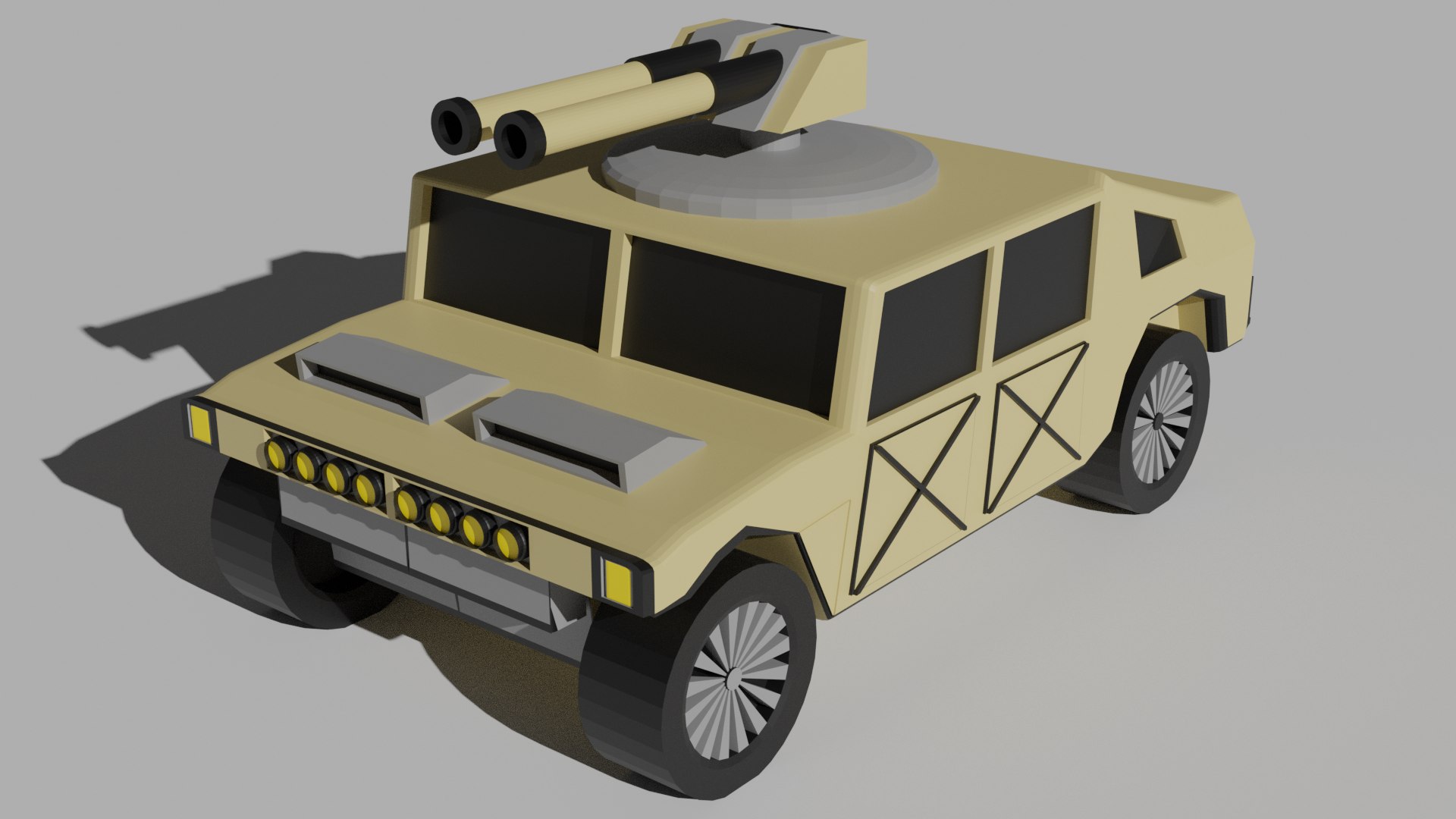 3D Humvee Lowpoly Model - TurboSquid 1883450
