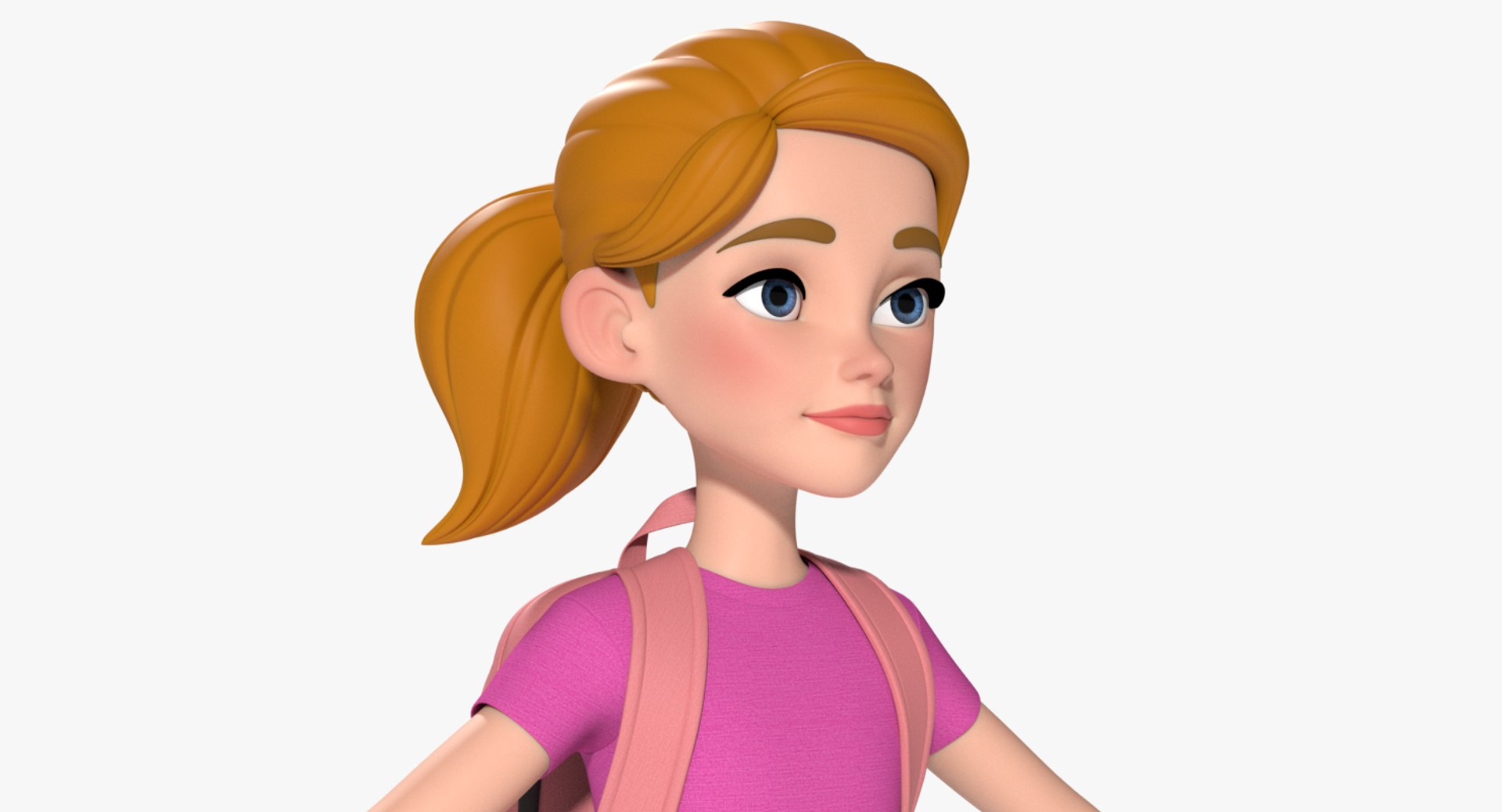 3D model mia cartoon girl kid - TurboSquid 1230895