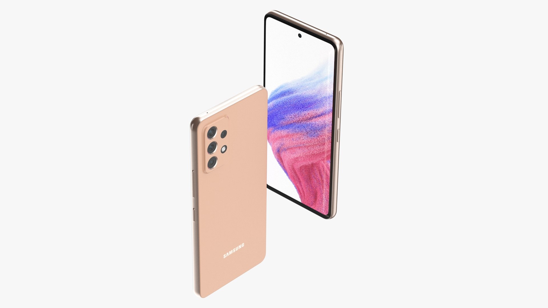 Samsung Galaxy A53 Orange 3D model - TurboSquid 1871349