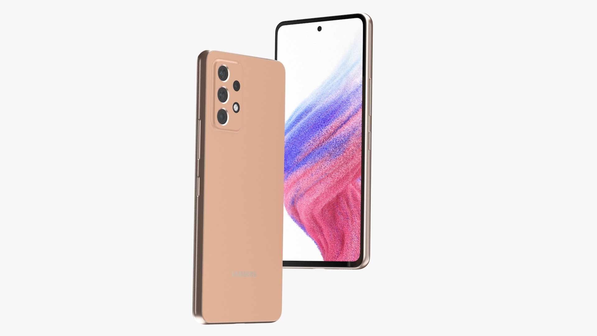 Samsung Galaxy A53 Orange 3D Model - TurboSquid 1871349