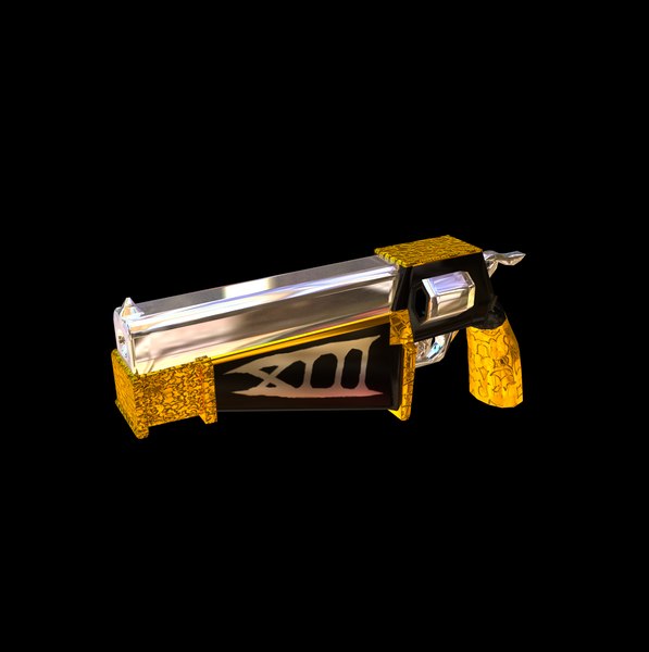 3D black cat gun 2 - TurboSquid 1831061