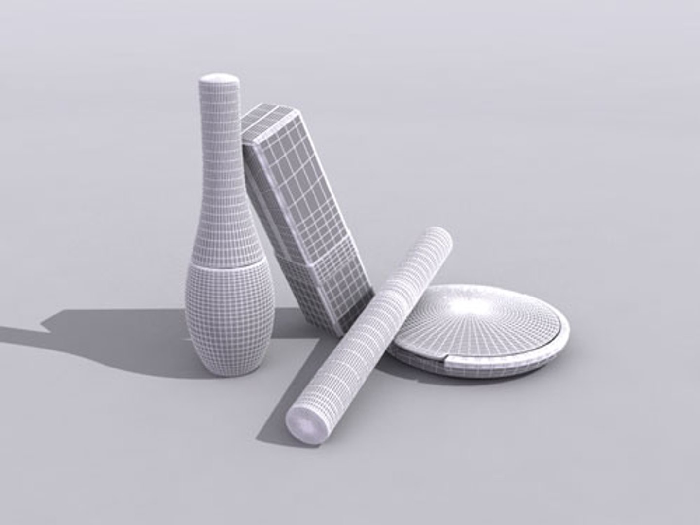 3d Model Of Makeup Cosmetics