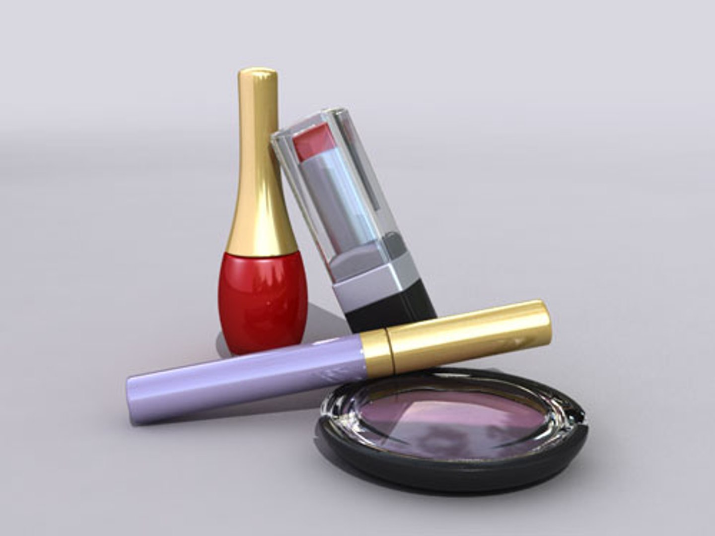 3d Model Of Makeup Cosmetics