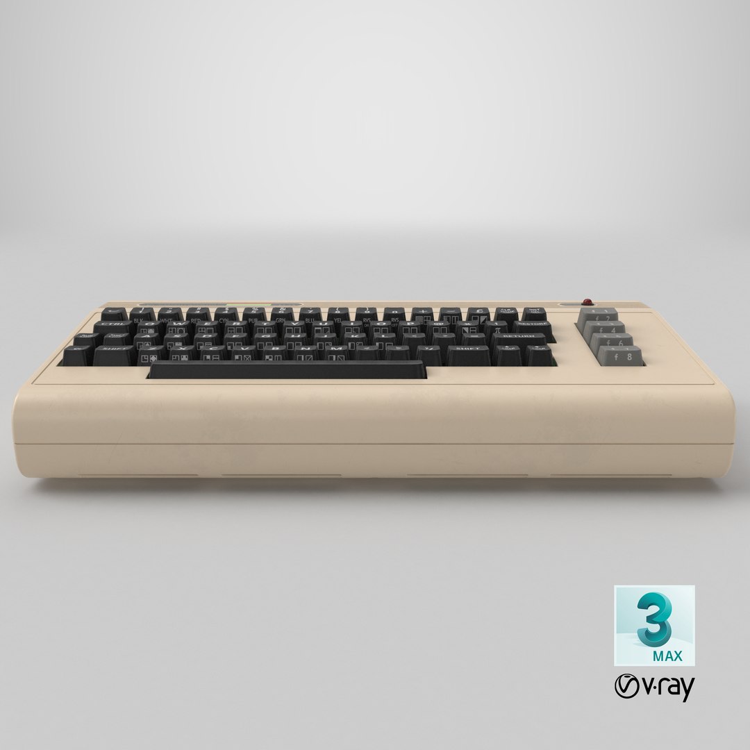 3d commodore 64 keyboard