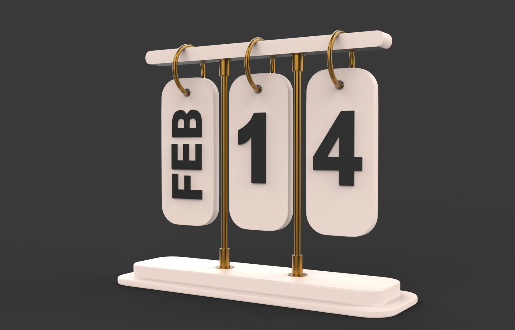 3D Desk Calendar Model 3D Model Model - TurboSquid 2337976