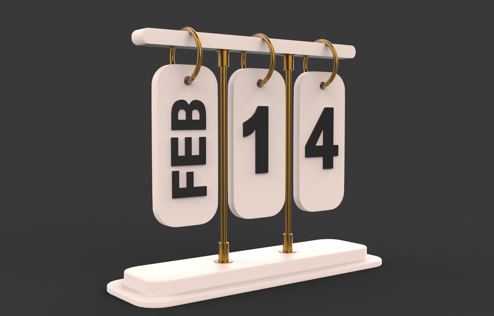 3D Desk Calendar Model 3D Model Model - TurboSquid 2337976