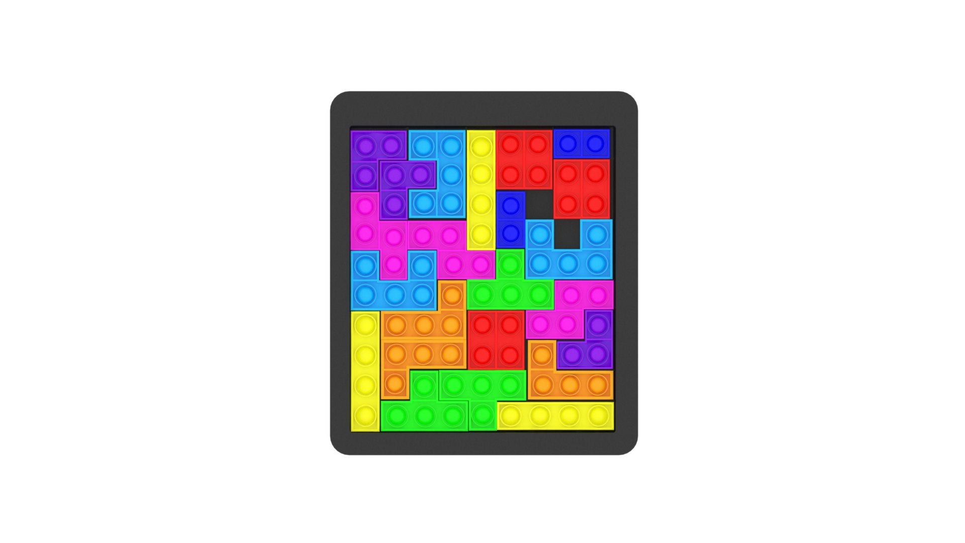 3D Pop It Tetris Puzzle Model - TurboSquid 1759388