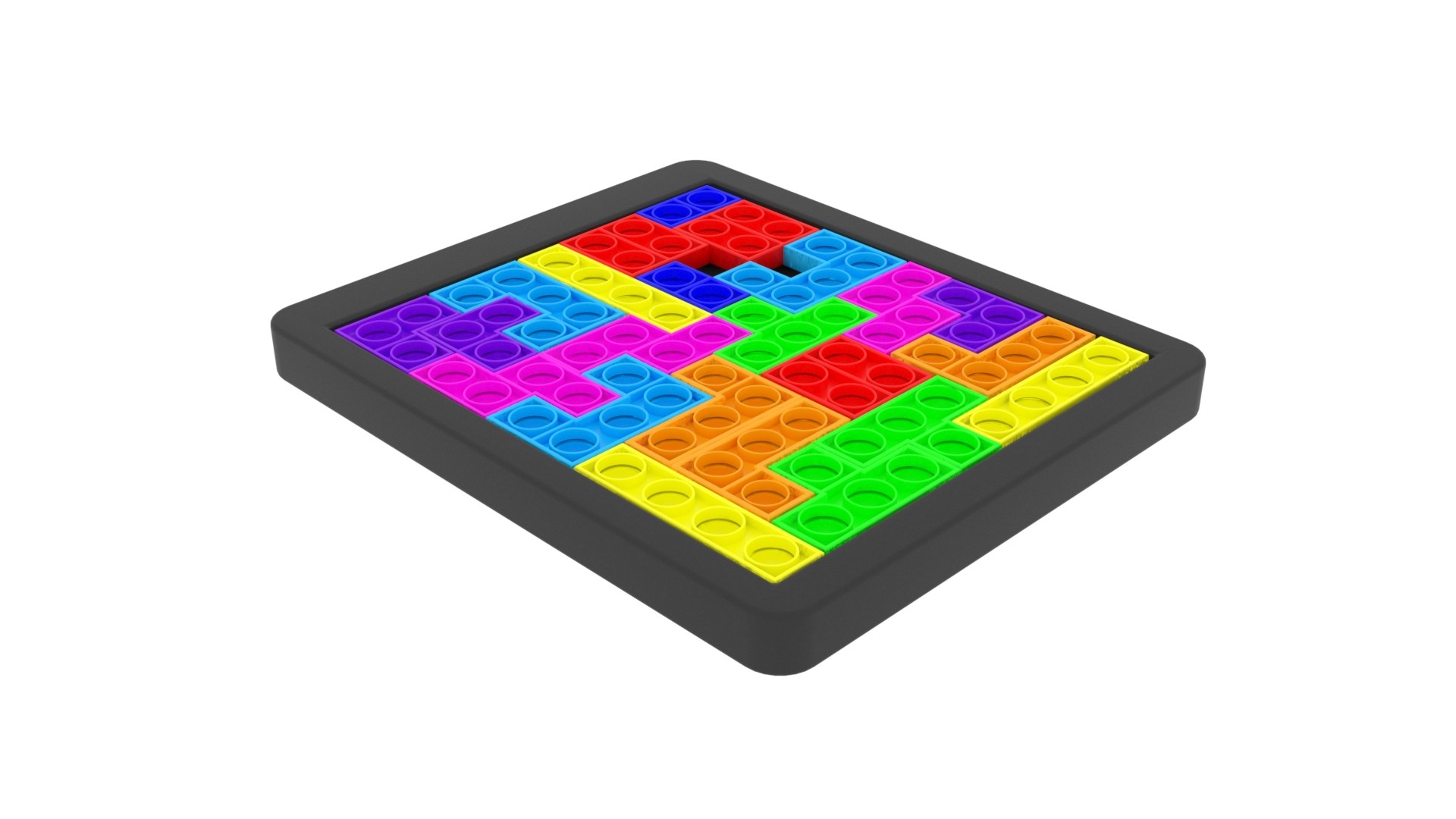 3D Pop It Tetris Puzzle Model - TurboSquid 1759388