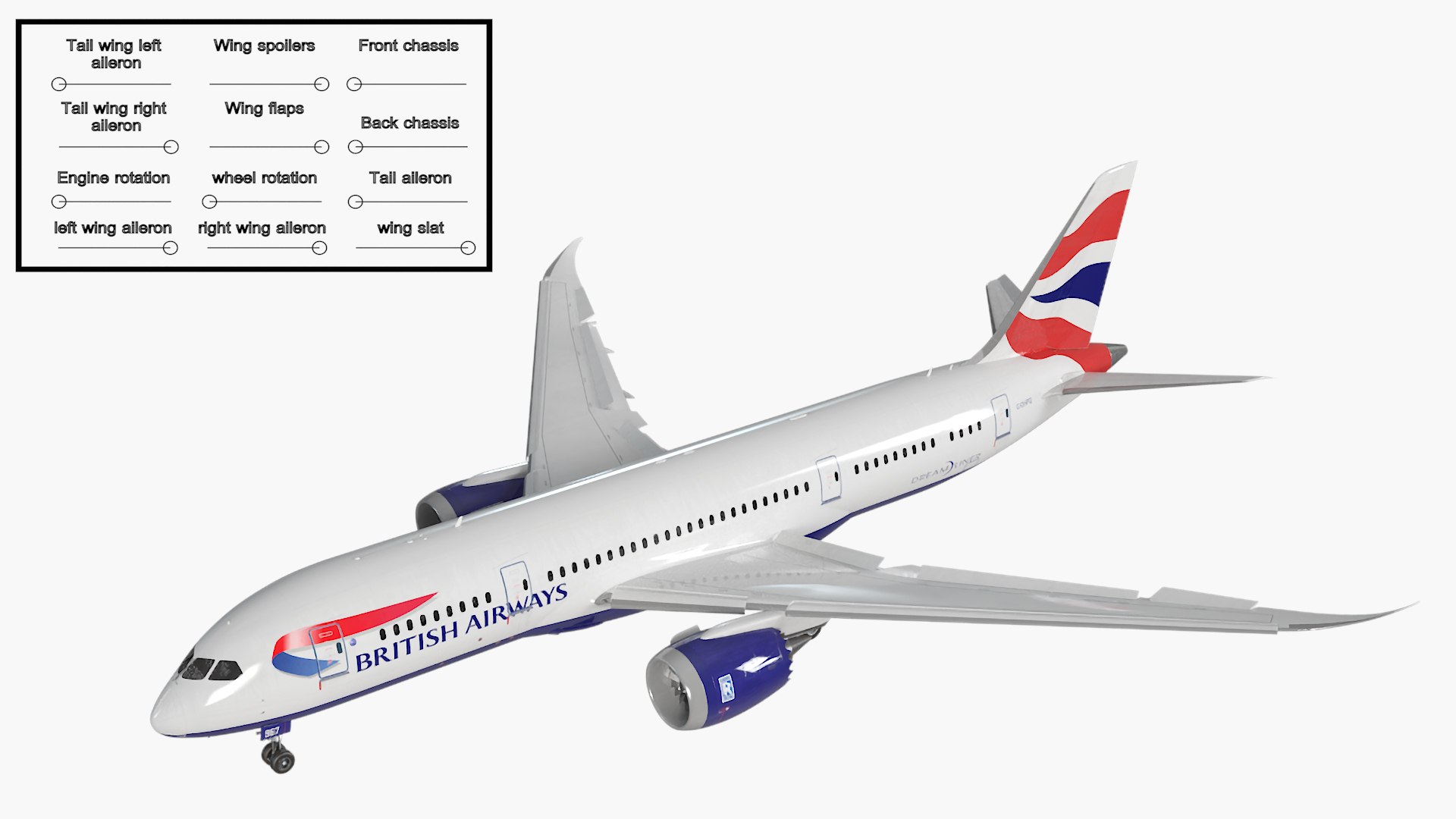 British Airways Boeing 787-8 Dreamliner Rigged 3D Model - TurboSquid ...