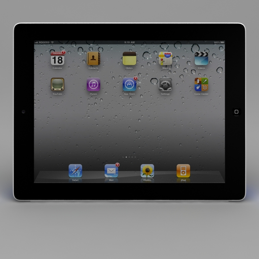 apple ipad 2 3g 3d max