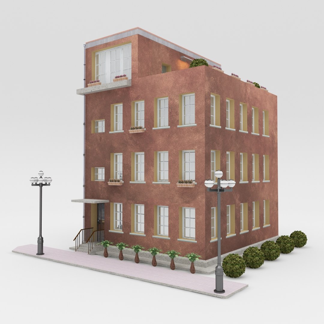 3d Model Of House Building
