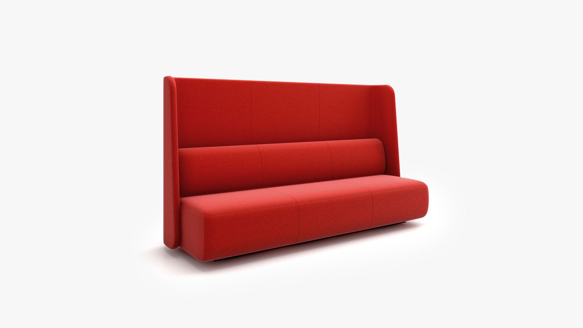 3D model Bernhardt Design CODE Three Seat Sofa with Standard Wall ...