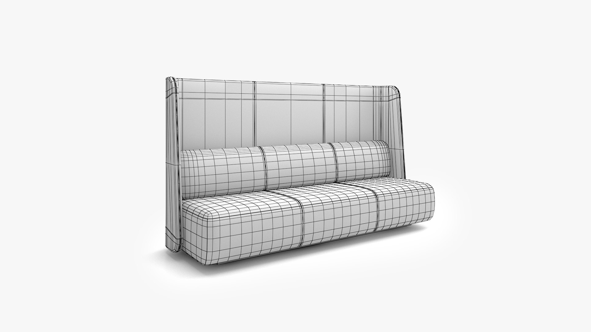 3D model Bernhardt Design CODE Lounge with Angled Wall - TurboSquid 2058322