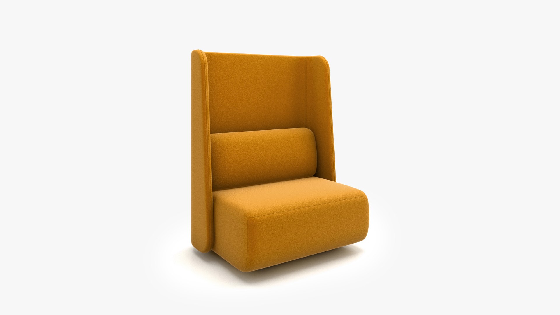 3D Model Bernhardt Design CODE Lounge With Angled Wall - TurboSquid 2058322