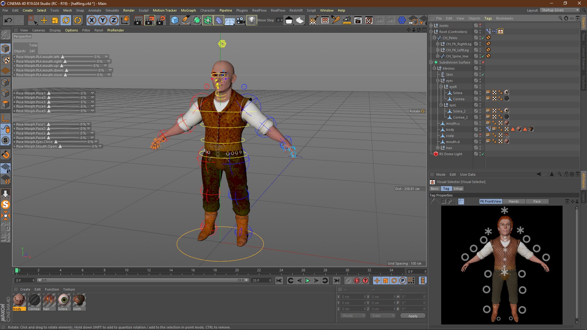 3D Halfling The Peasant - TurboSquid 1837031