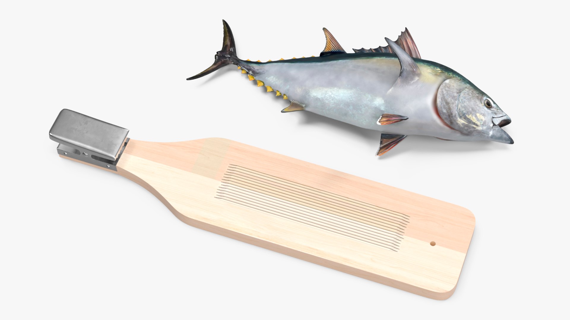 Fish Cleaning Board With Tuna Model - TurboSquid 2248539
