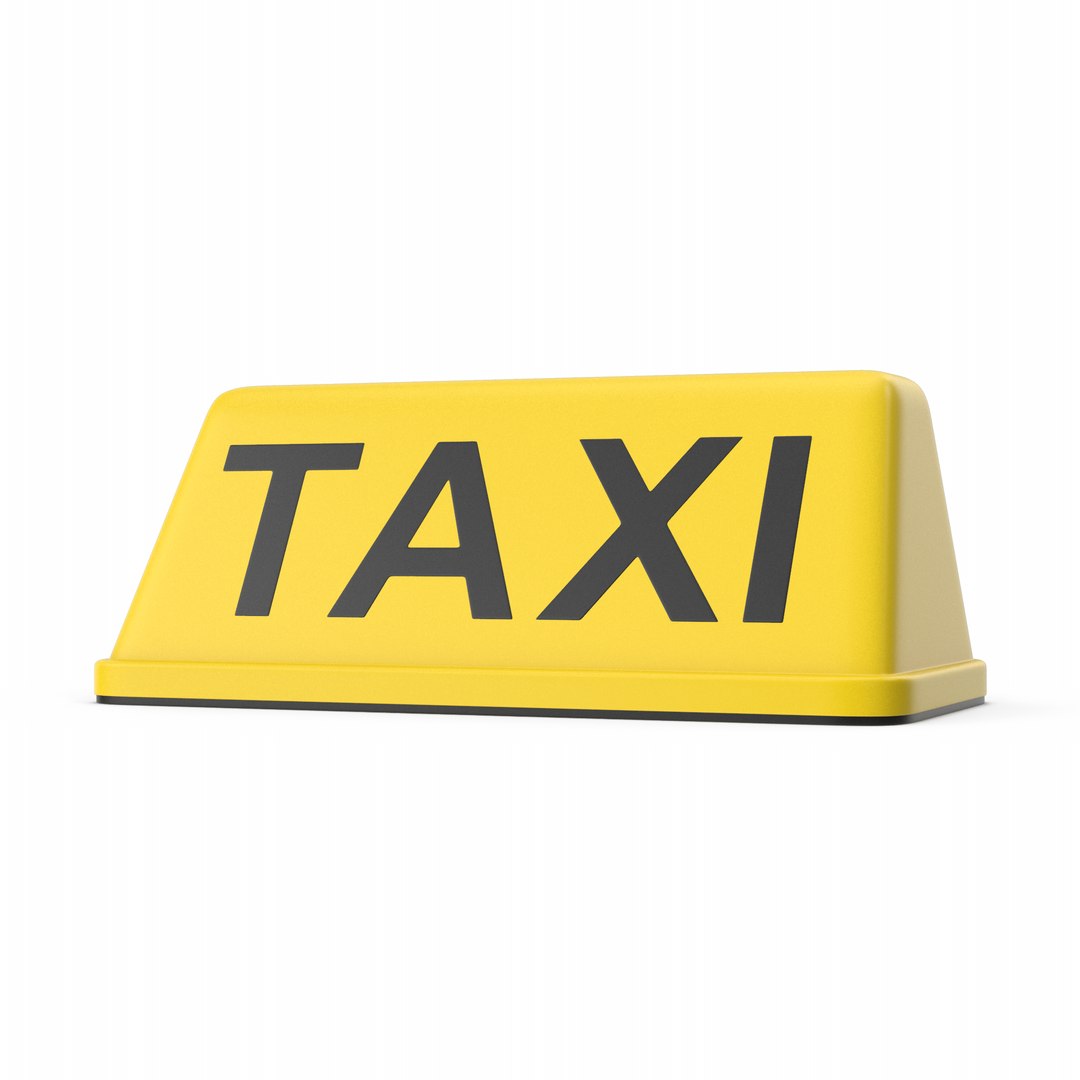 Yellow Taxi Rooftop Lamp 3D Model - TurboSquid 2197788
