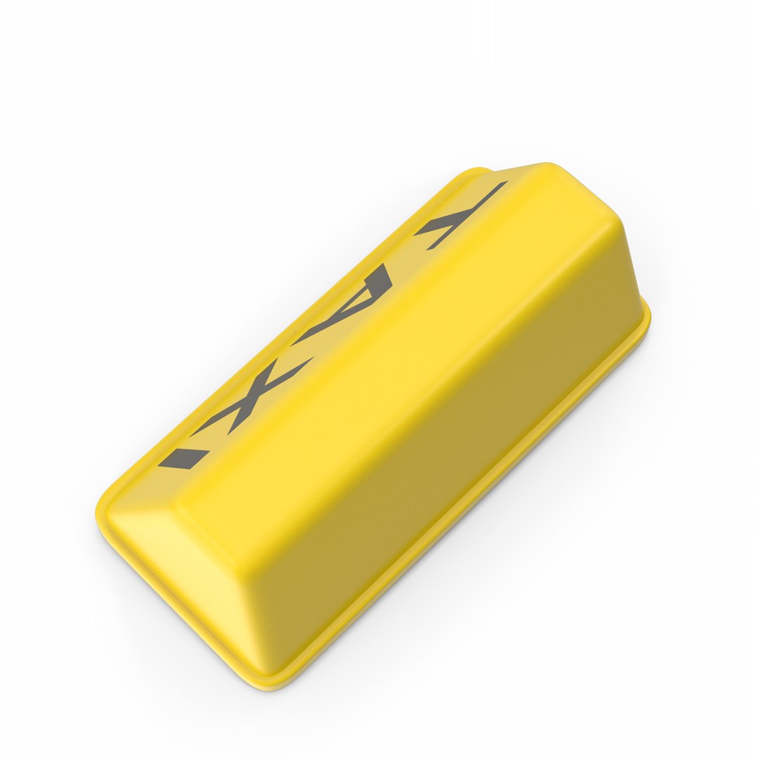 Yellow Taxi Rooftop Lamp 3D Model - TurboSquid 2197788