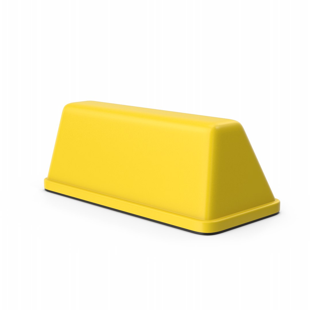 Yellow Taxi Rooftop Lamp 3D Model - TurboSquid 2197788