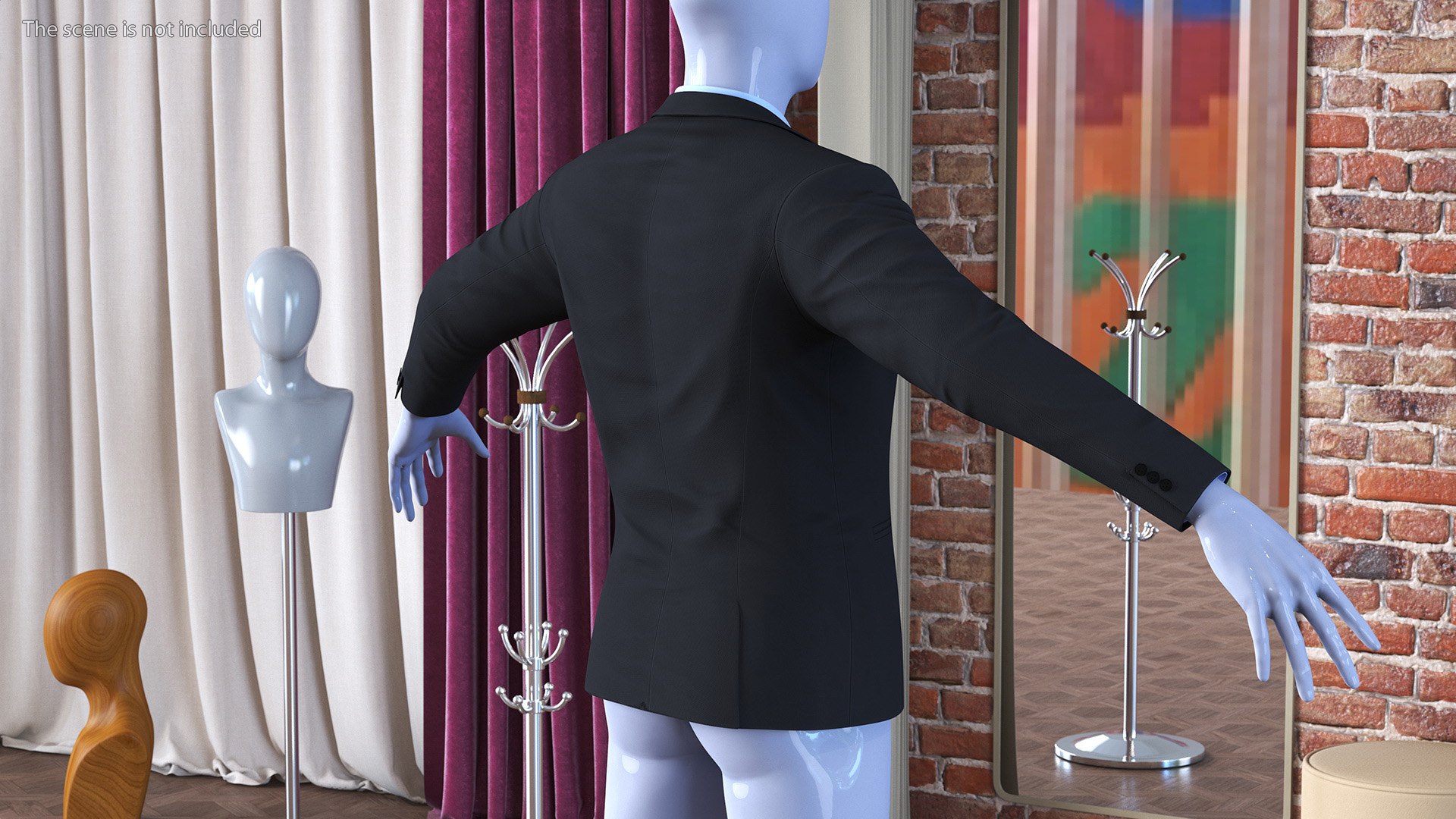 3D Mens Formal Suit Jacket - TurboSquid 2177336