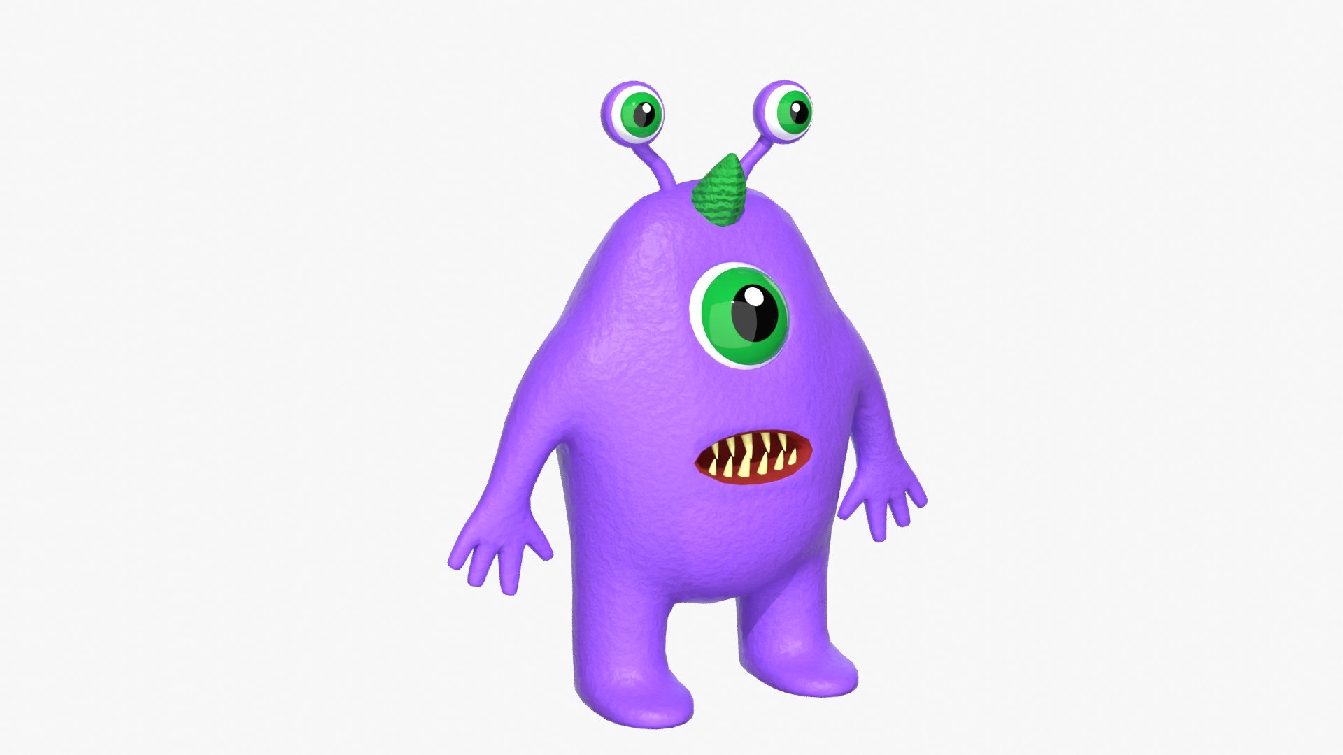 Pack Of Cartoon Monsters 3D Model - TurboSquid 2185279
