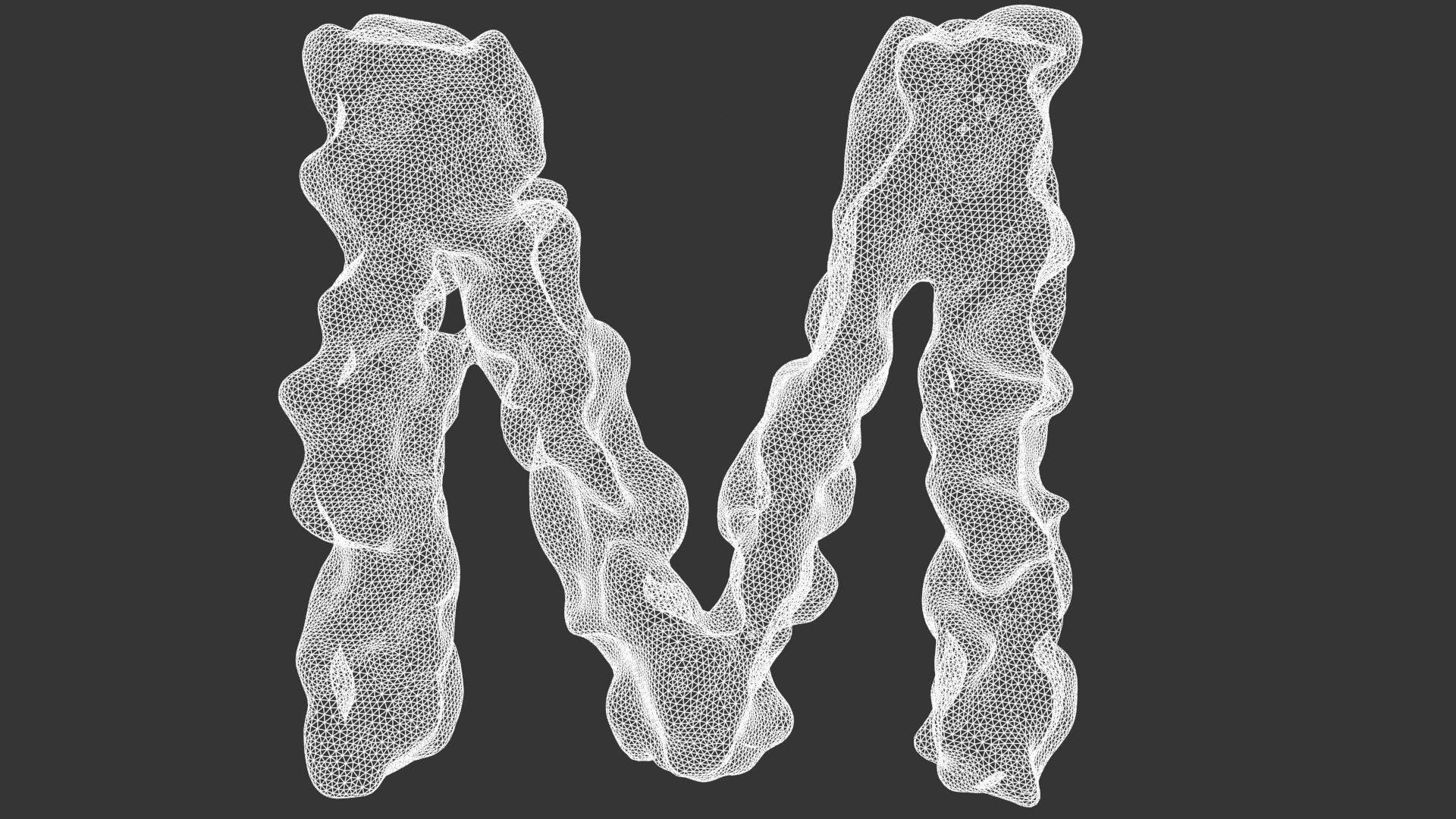 3D Liquid M Alphabet - Quality Model - TurboSquid 1947308