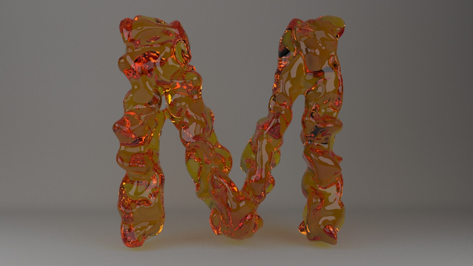 3D Liquid M Alphabet - Quality Model - TurboSquid 1947308