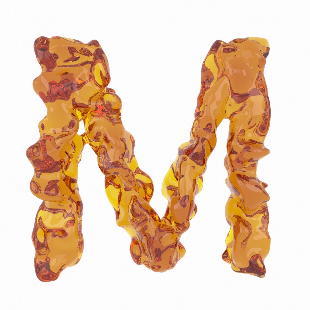 3D Liquid M Alphabet - Quality Model - TurboSquid 1947308