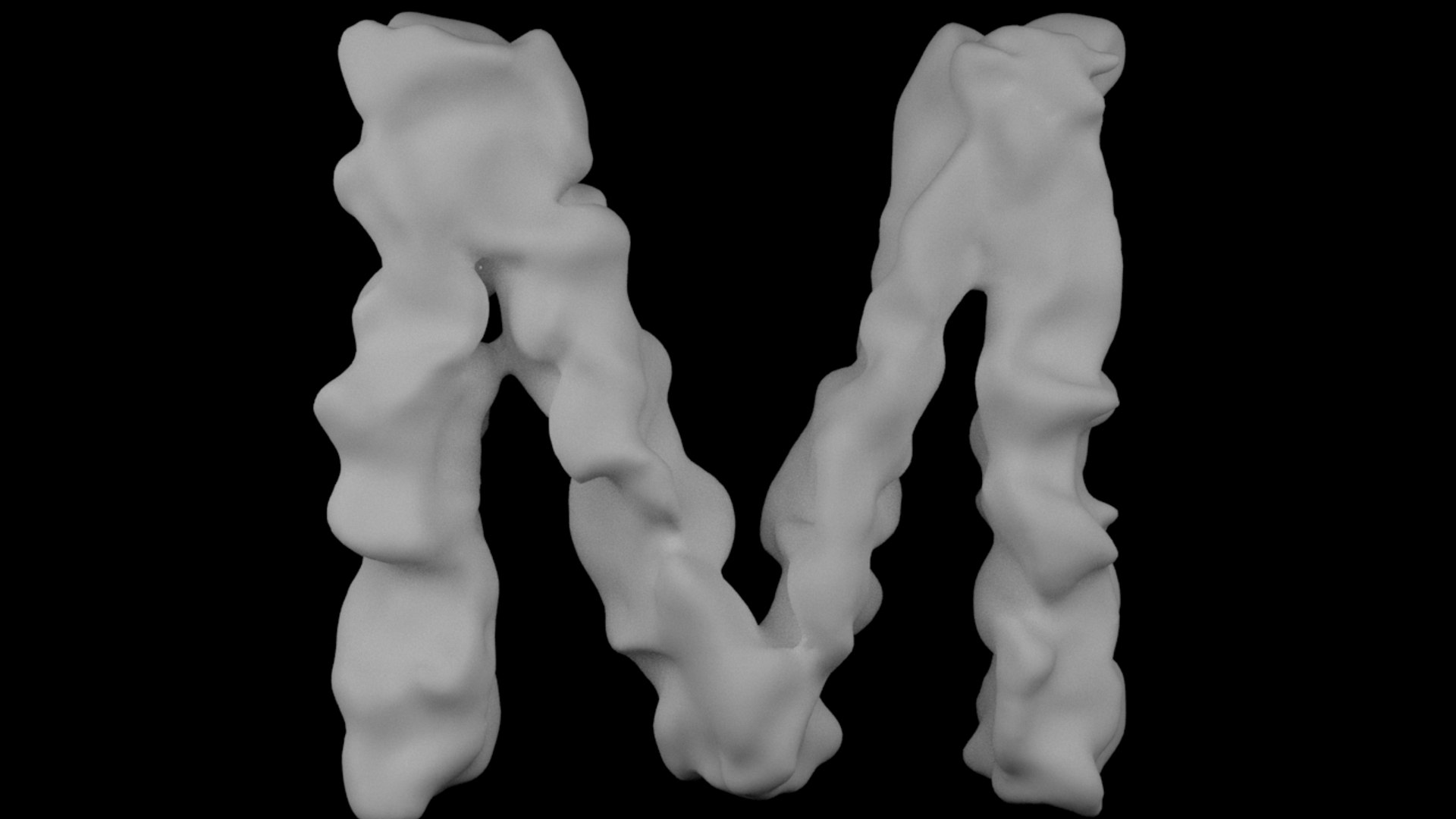 3D Liquid M Alphabet - Quality Model - TurboSquid 1947308