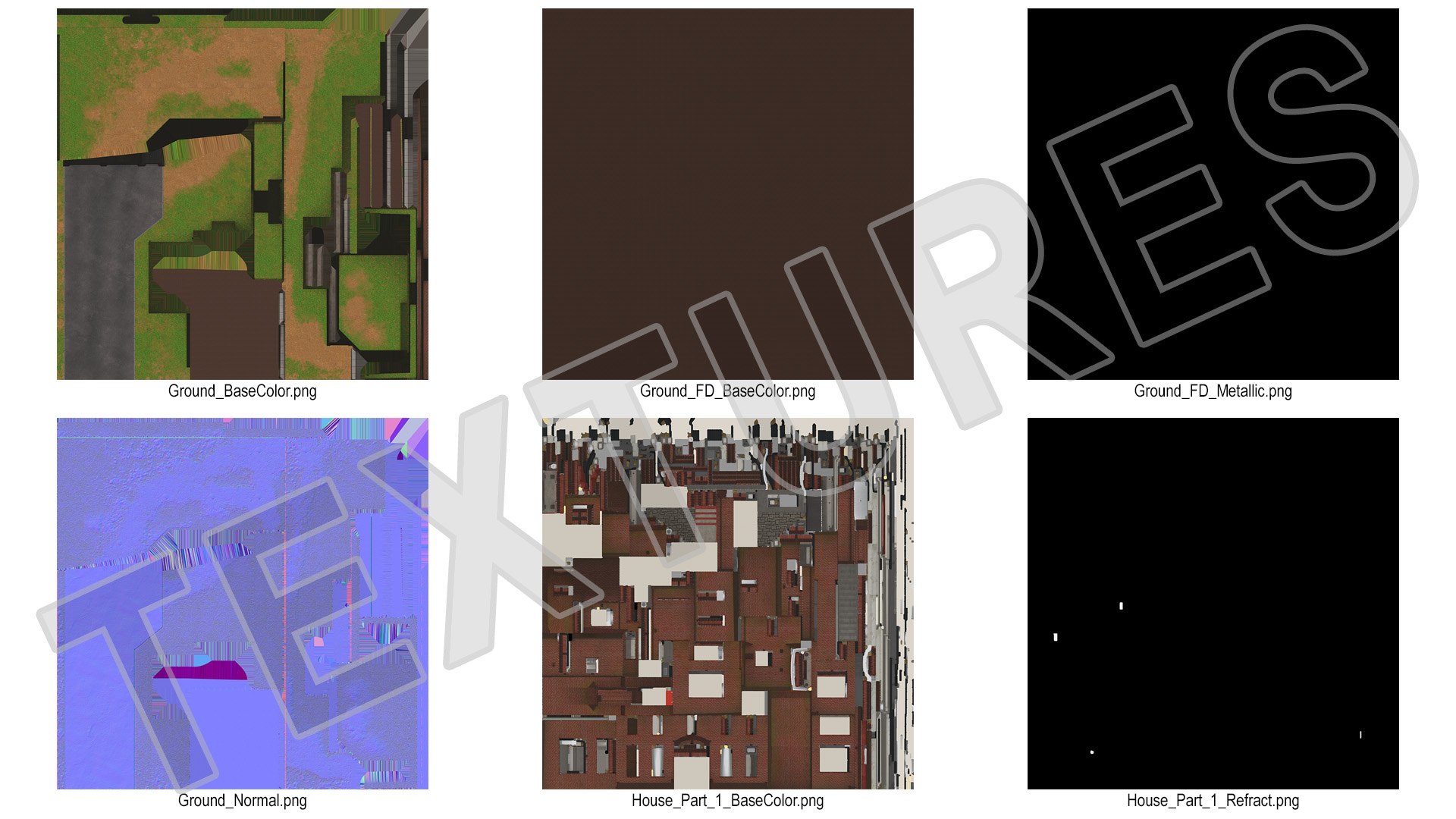 3D Model Home Alone Brick Colonial House - TurboSquid 2391462