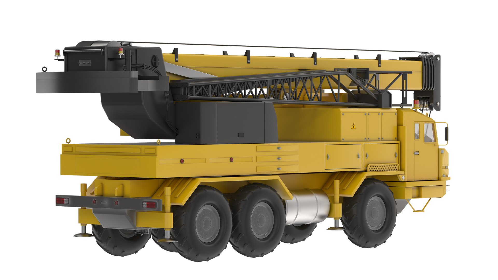 3D Mobile Crane Construction Vehicle Model - TurboSquid 2280269