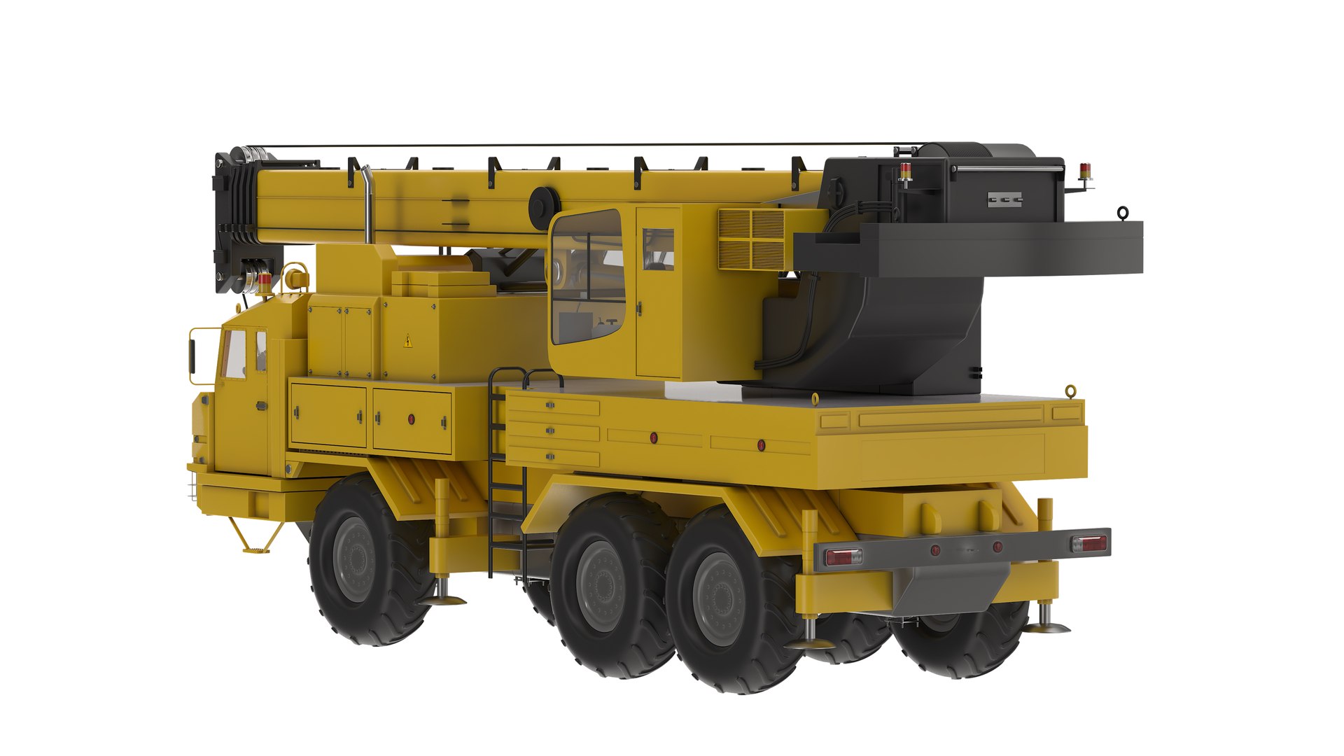 3D Mobile Crane Construction Vehicle Model - TurboSquid 2280269