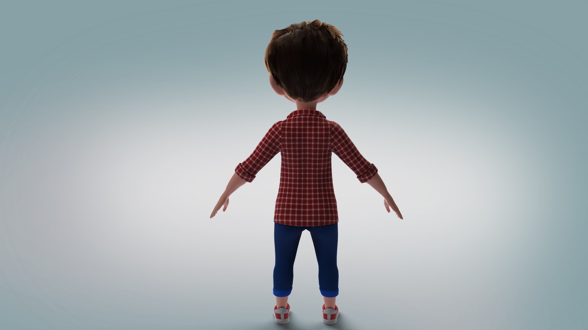 3D Cartoon Fur Boy Shirt full rigged model - TurboSquid 1904205