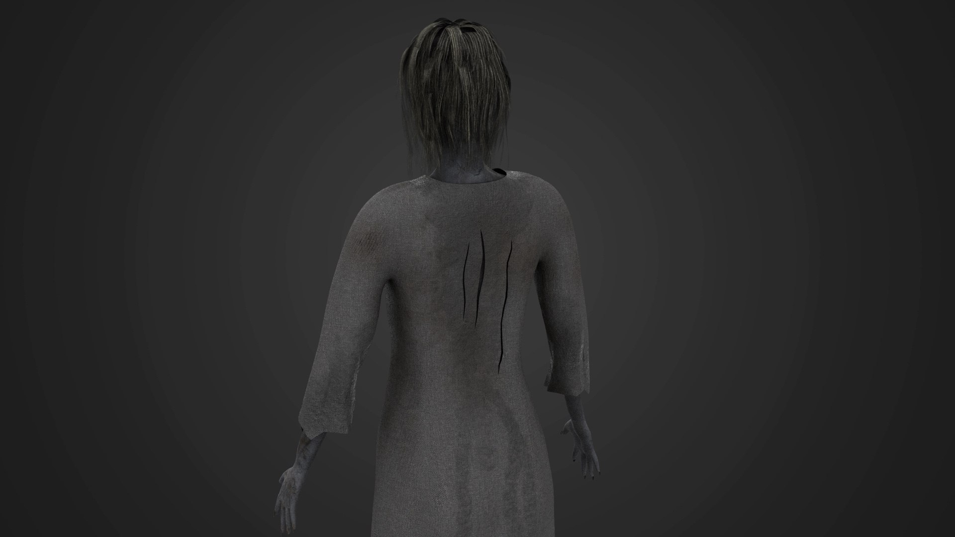 Pbr Zombie Scary Daemon Model - TurboSquid 1556402