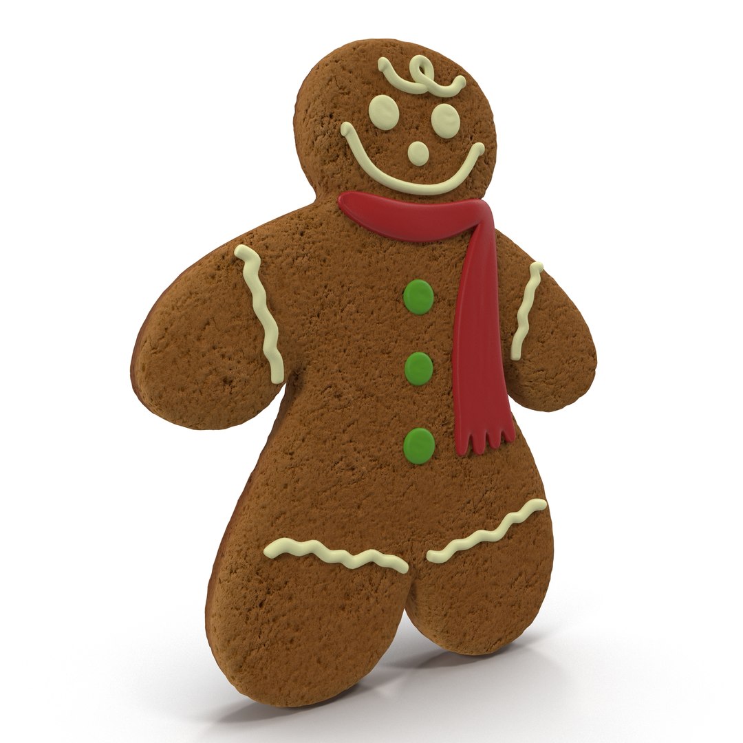 3d model gingerbread man modeled