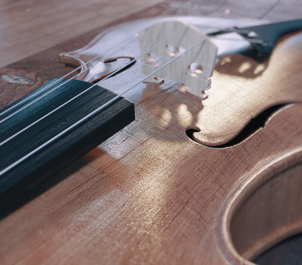 Viola music 3D model - TurboSquid 1613644