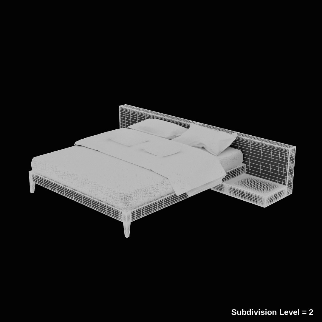 3d Model Levels Bed Large