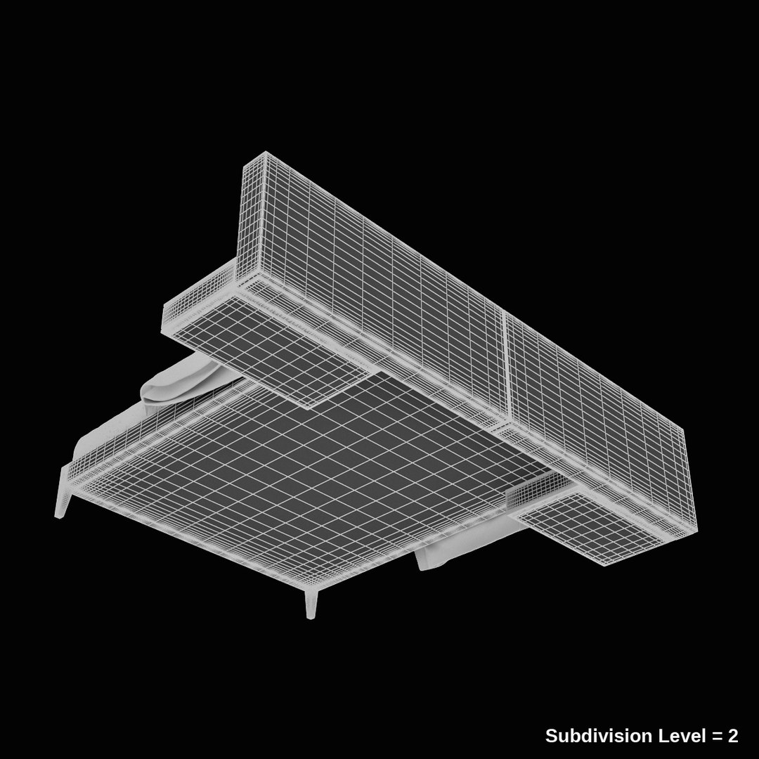 3d Model Levels Bed Large