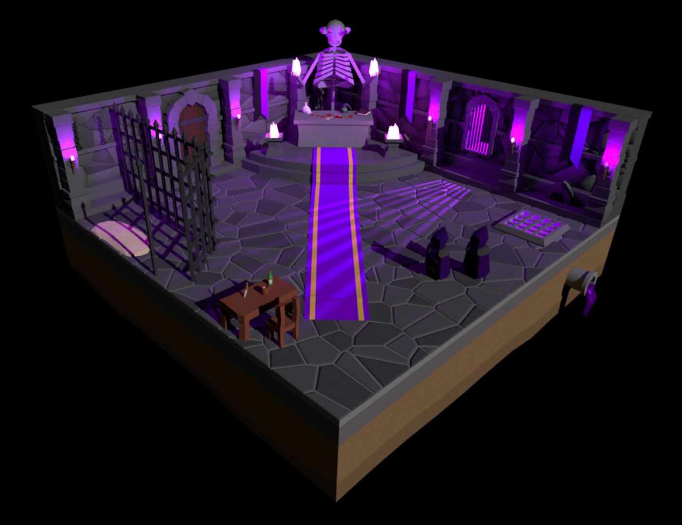Dungeon Purple 3D - TurboSquid 1410305