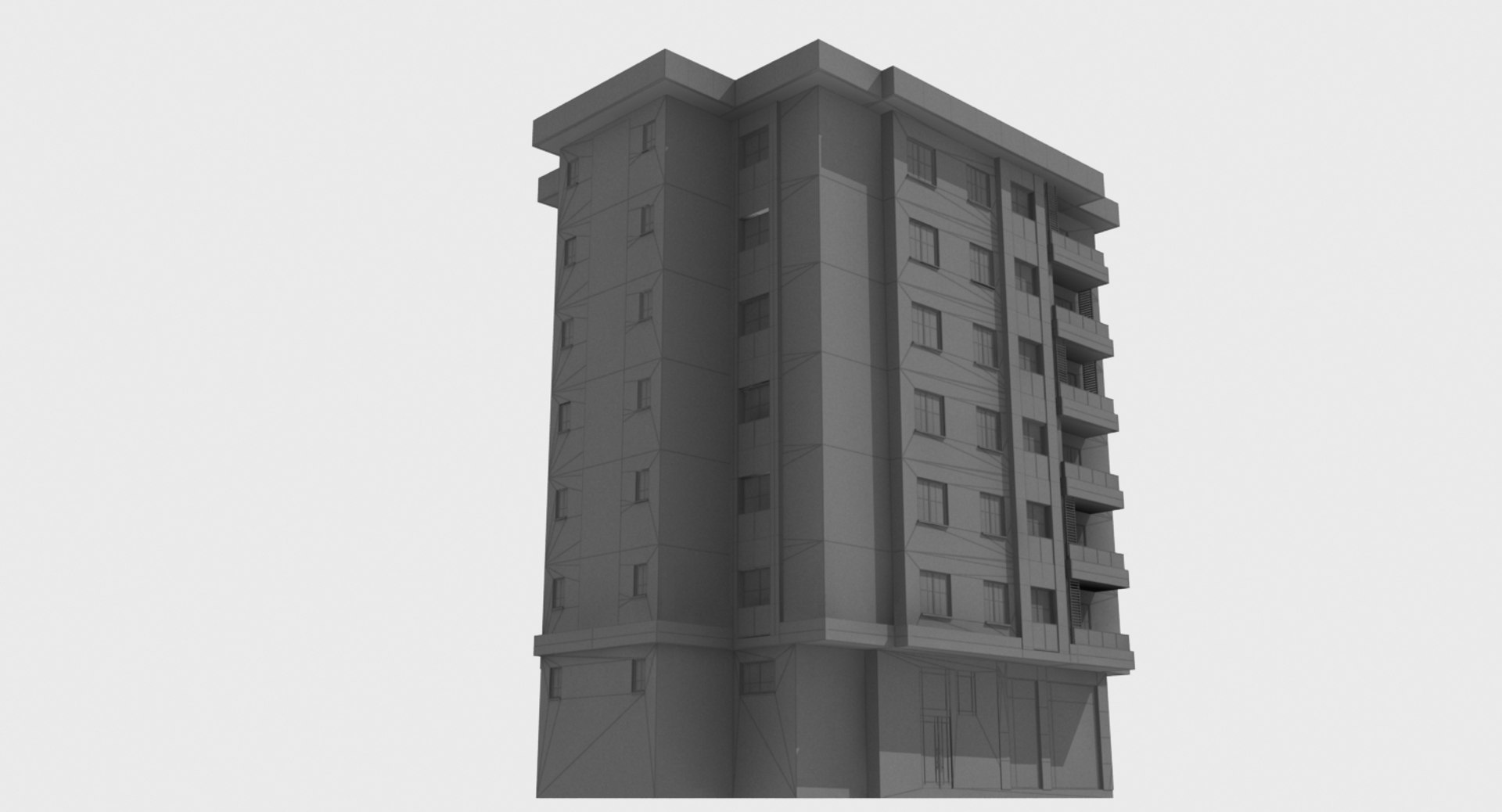 Realistic Modern Building 3D Model - TurboSquid 1383057