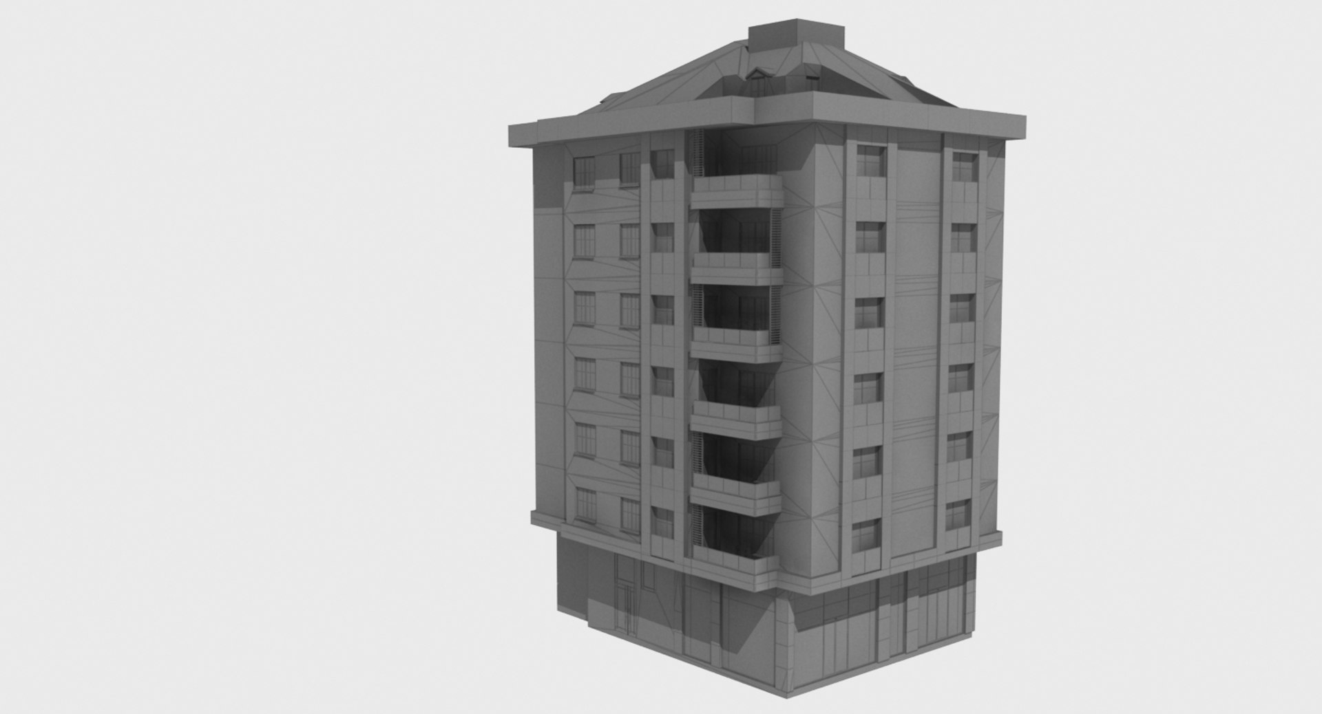 Realistic Modern Building 3D Model - TurboSquid 1383057