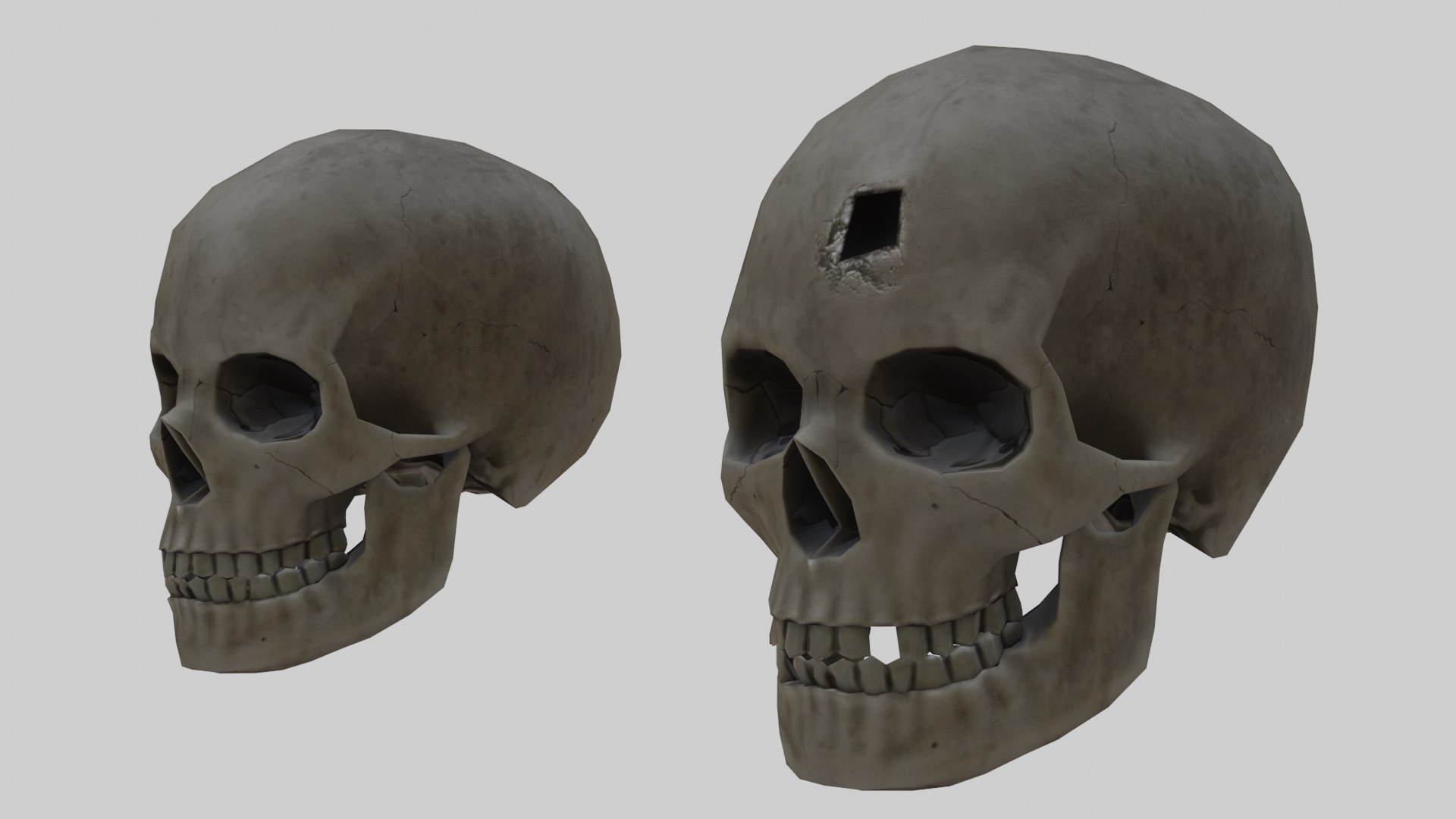 3D Skull Pbr Materials Skins - TurboSquid 1563546