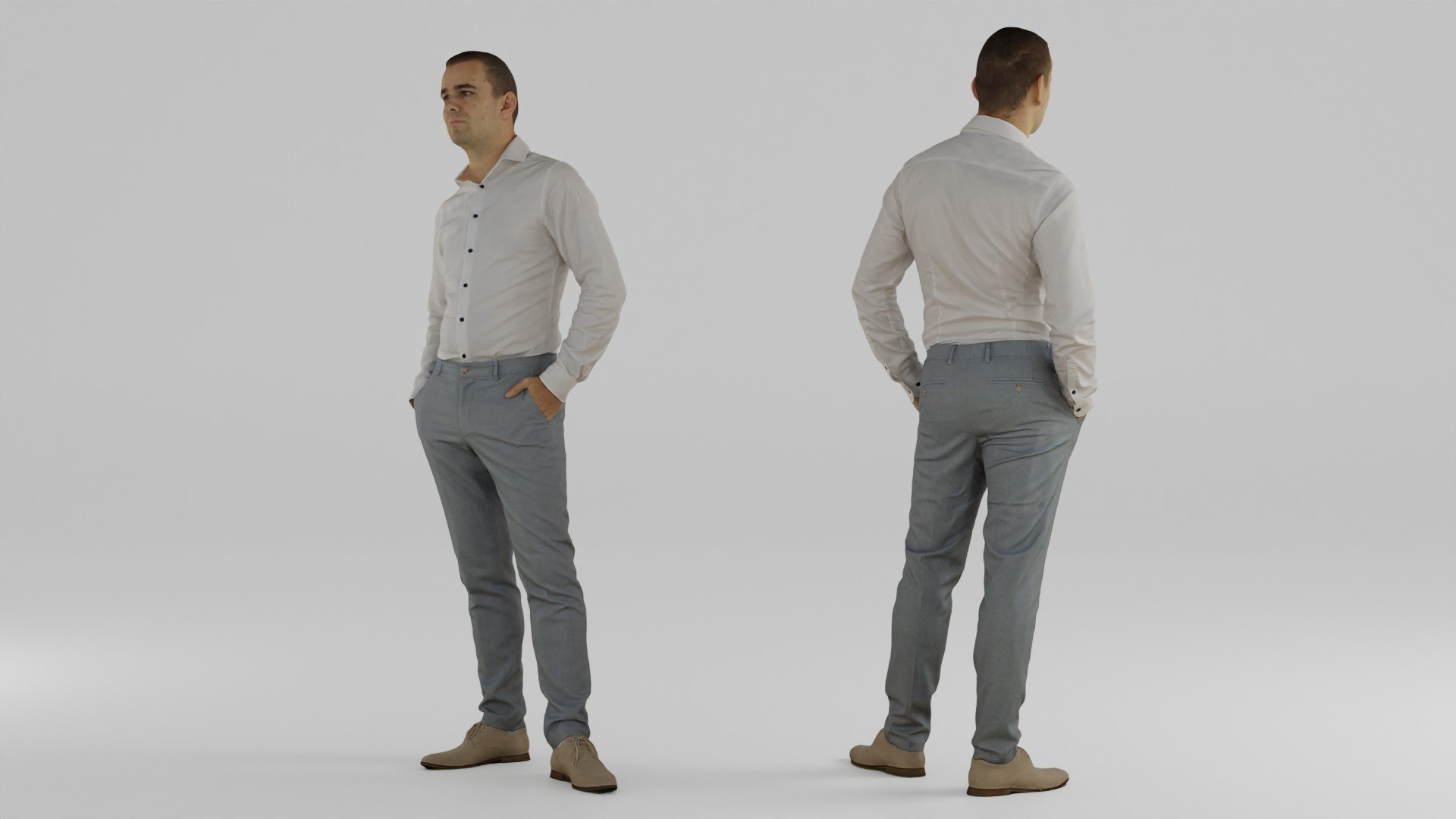 3D Man Waiting Business 1 - TurboSquid 2114658