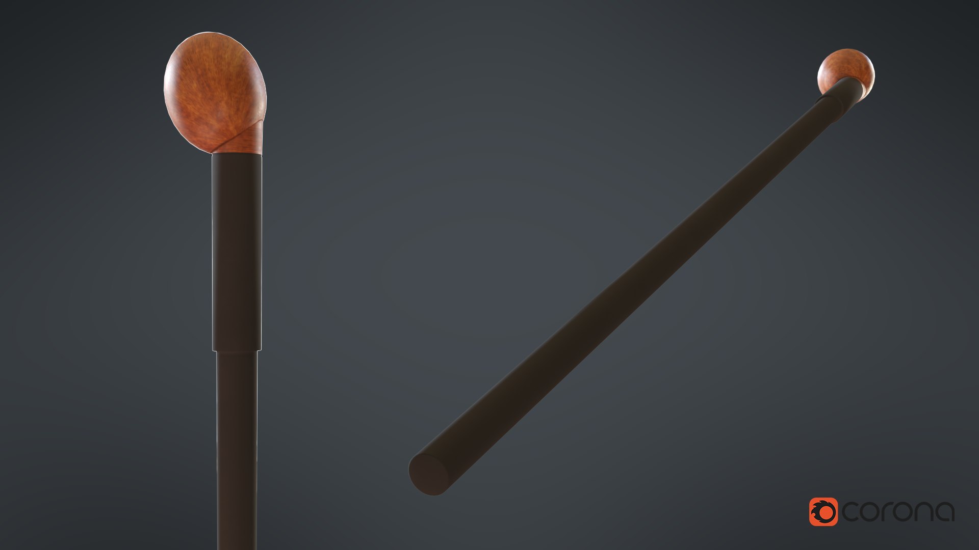 3D Model Alex Walking Stick A Clockwork Orange Low-poly - TurboSquid ...