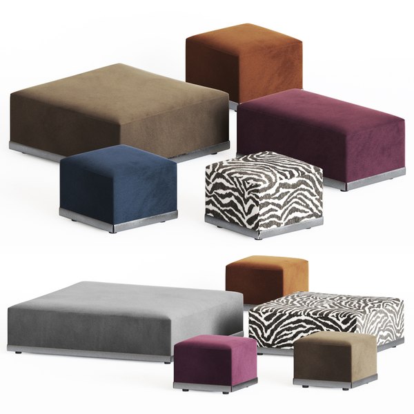 3D russell armchair ottoman minotti - TurboSquid 1551367