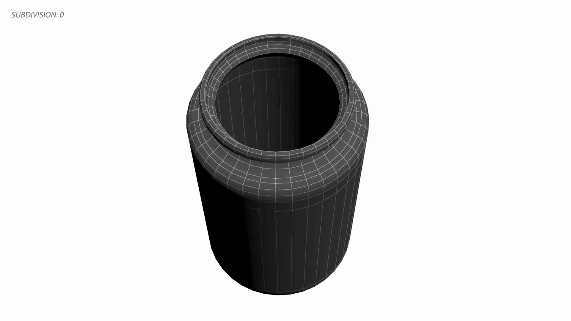 3D Cylinder Empty Container Model - TurboSquid 1720628